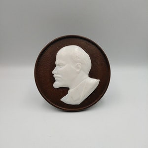 Plaque LENIN Vintage USSR Souvenir Soviet Agitation - Etsy