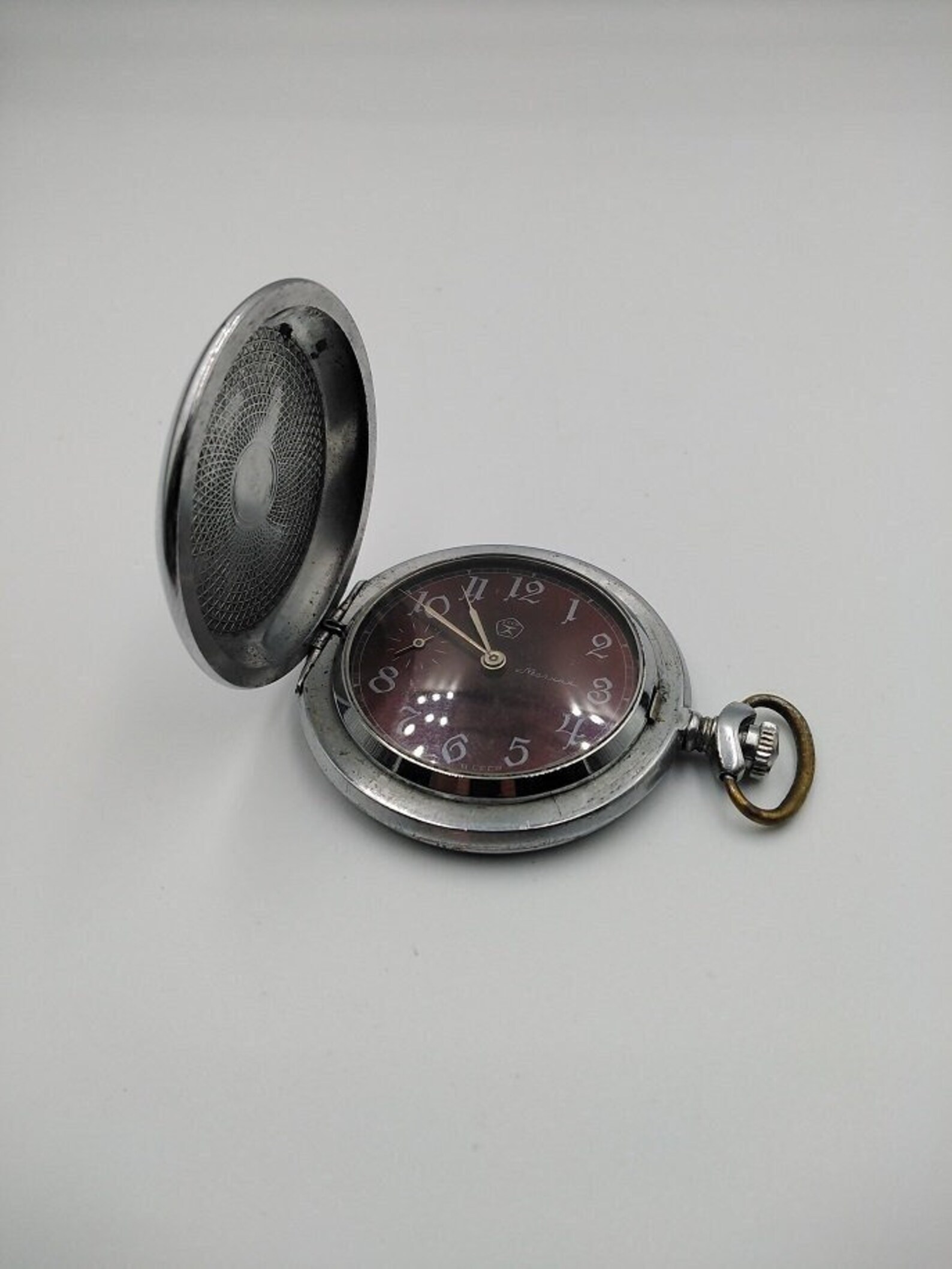 Soviet Pocket Watch Vintsge Pocket Watch USSR MOLNIJA - Etsy