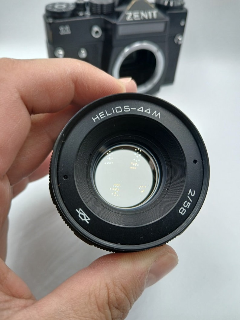 Film Camera 35mm Zenit-11 Lens Helios-44m, 2/58 М42 Working Condition ...