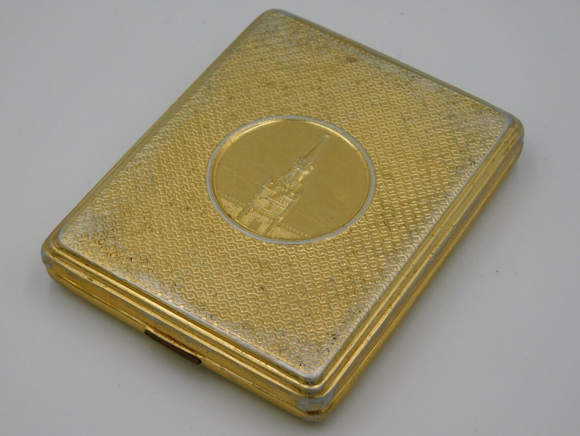 Soviet Vintage Cigarette Case Cigar Boxes Moscow Kremlin - Etsy