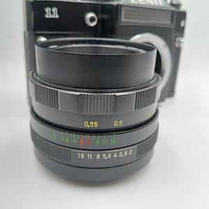 Film Camera 35mm Zenit-11 Lens Helios-44m, 2/58 М42 Working Condition ...