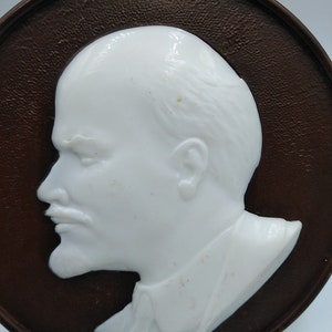Plaque LENIN, Vintage USSR, Souvenir, Soviet Agitation, Souvenirs Lenin ...