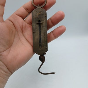 Antique Scales 1930s Bronze Iron, Rare Vintage Antique Pocket Balance ...