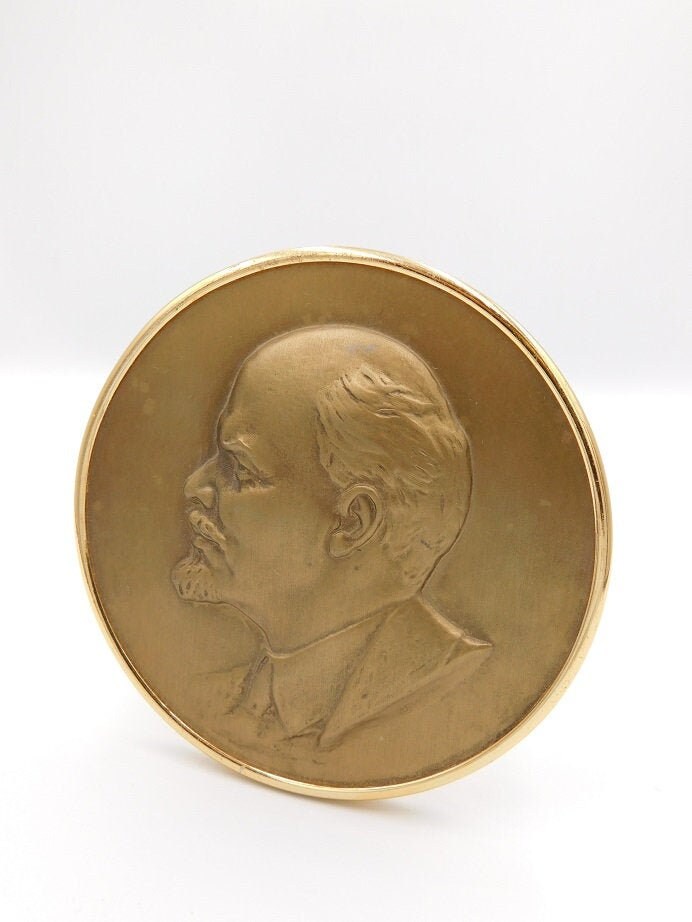 Plaque LENIN Vintage USSR Souvenir Soviet Agitation - Etsy
