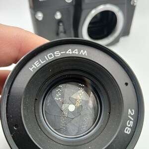 Film Camera 35mm Zenit-11 Lens Helios-44m, 2/58 М42 Working Condition ...
