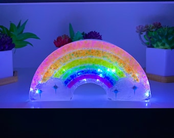 Rainbow Night Light for Wall - Etsy