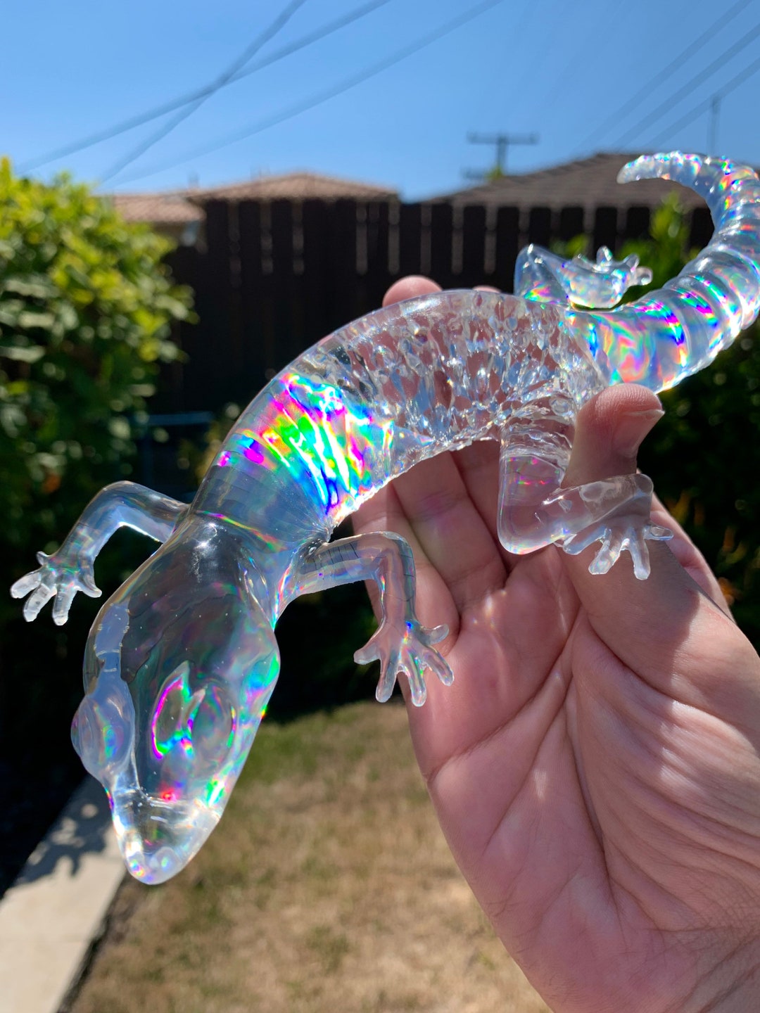 Holographic Resin Crystal Lizard/leopard Gecko - Etsy