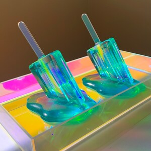 Melting Popsicle Resin Pop Art Sculpture, Home Decor - Etsy