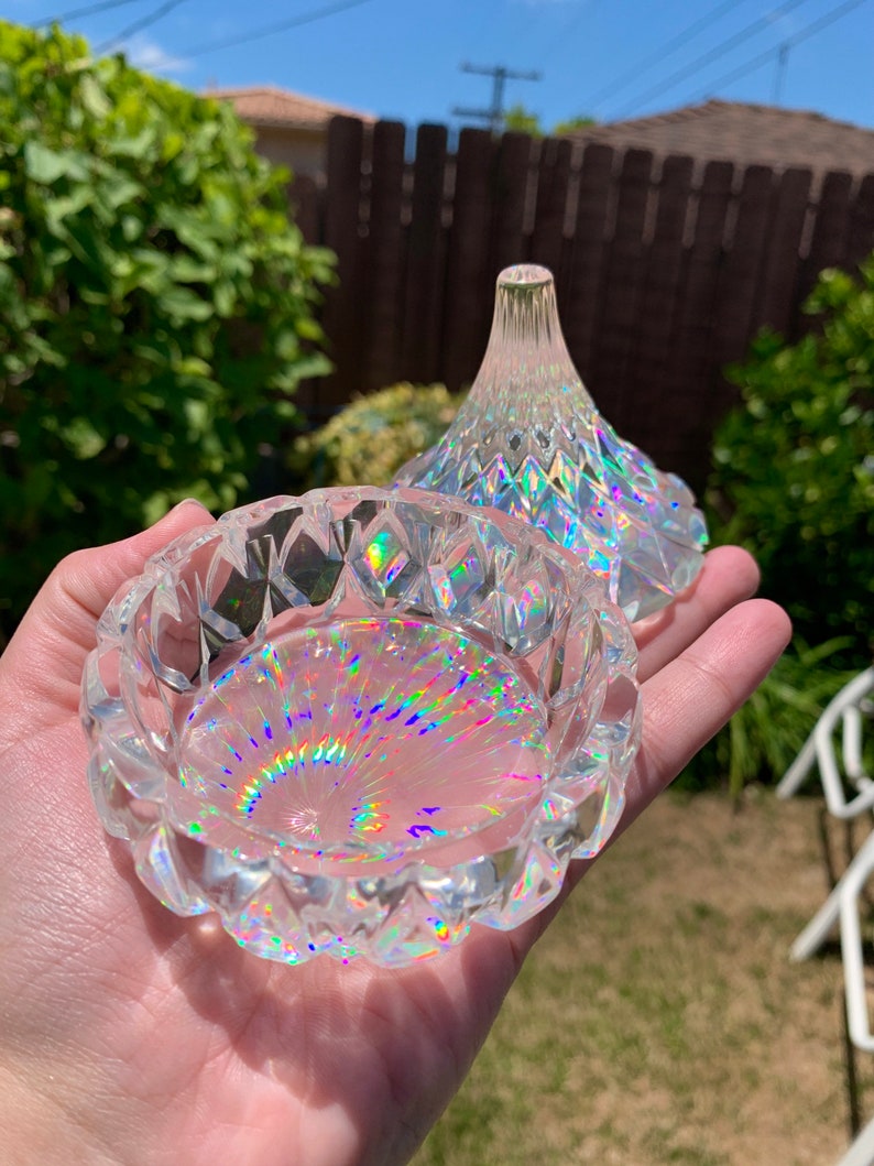 Magical Holographic Rainbow Trinket Box/jewelry Box - Etsy
