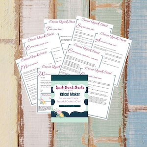 Quick Start Cheat Sheets for Your Cricut Maker Designs - Etsy