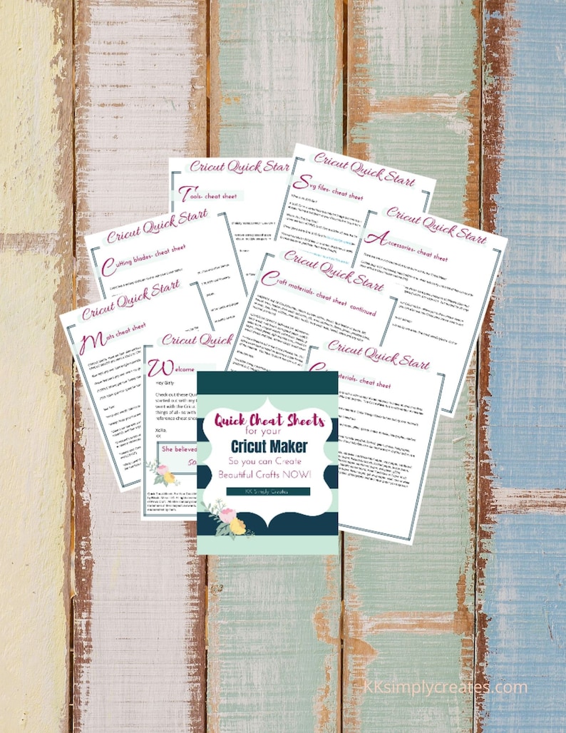 Quick Start Cheat Sheets for Your Cricut Maker Designs - Etsy