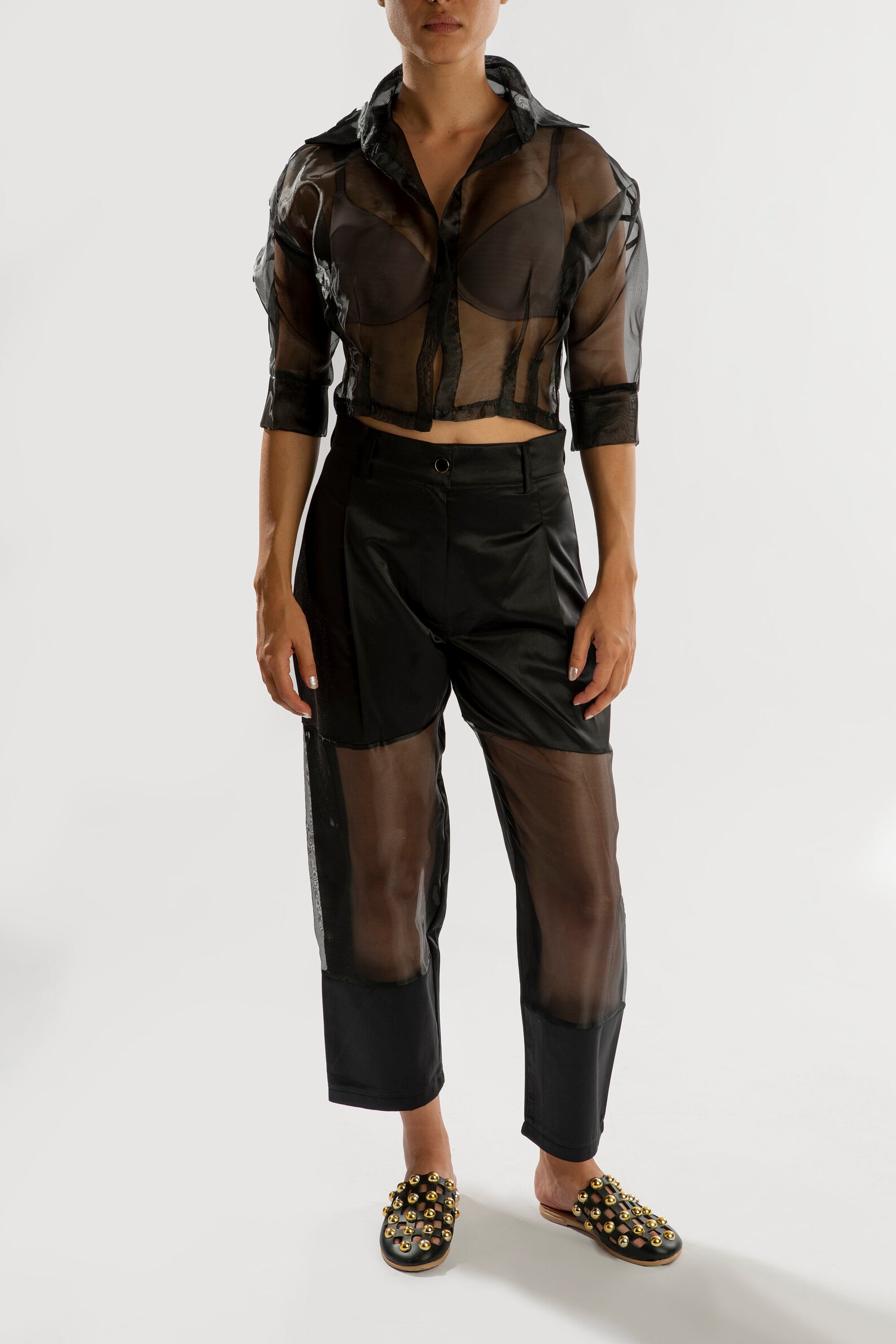 Mesh Bolero See Through Cover up Puff Sleeved Mesh Shrug Cover up Black ...