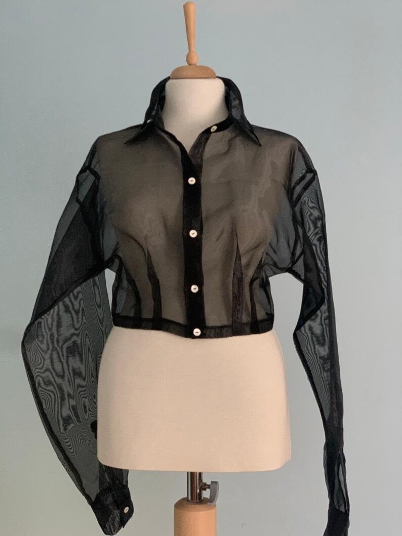 Mesh Bolero - See Through Cover up - Puff Sleeved Mesh Shrug - Cover up ...