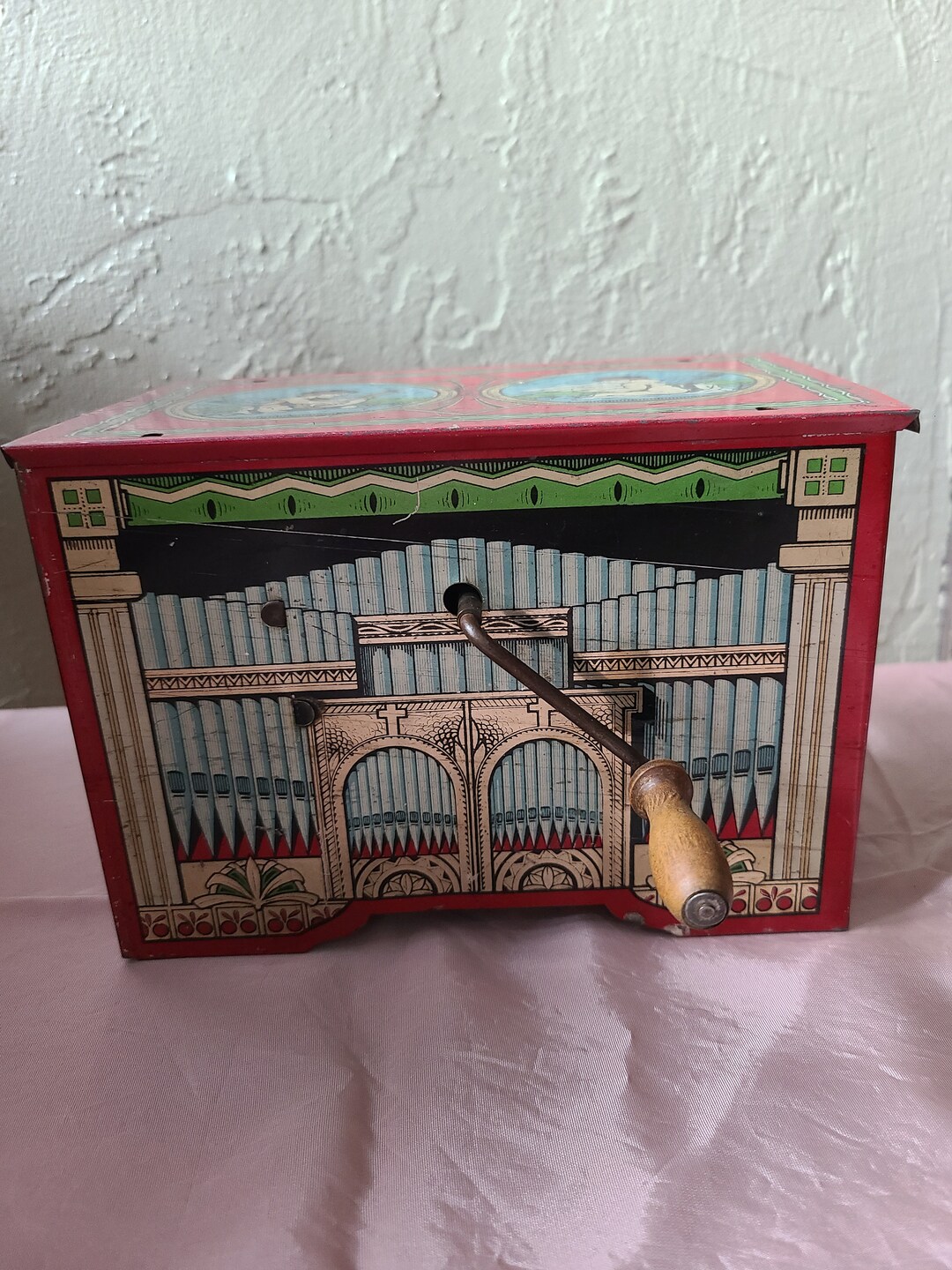 Tin Lithograph Music Box Organ Made in Germany 1800's - Etsy