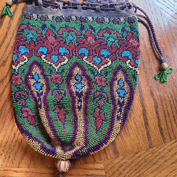 Antique Beaded Purse - Etsy