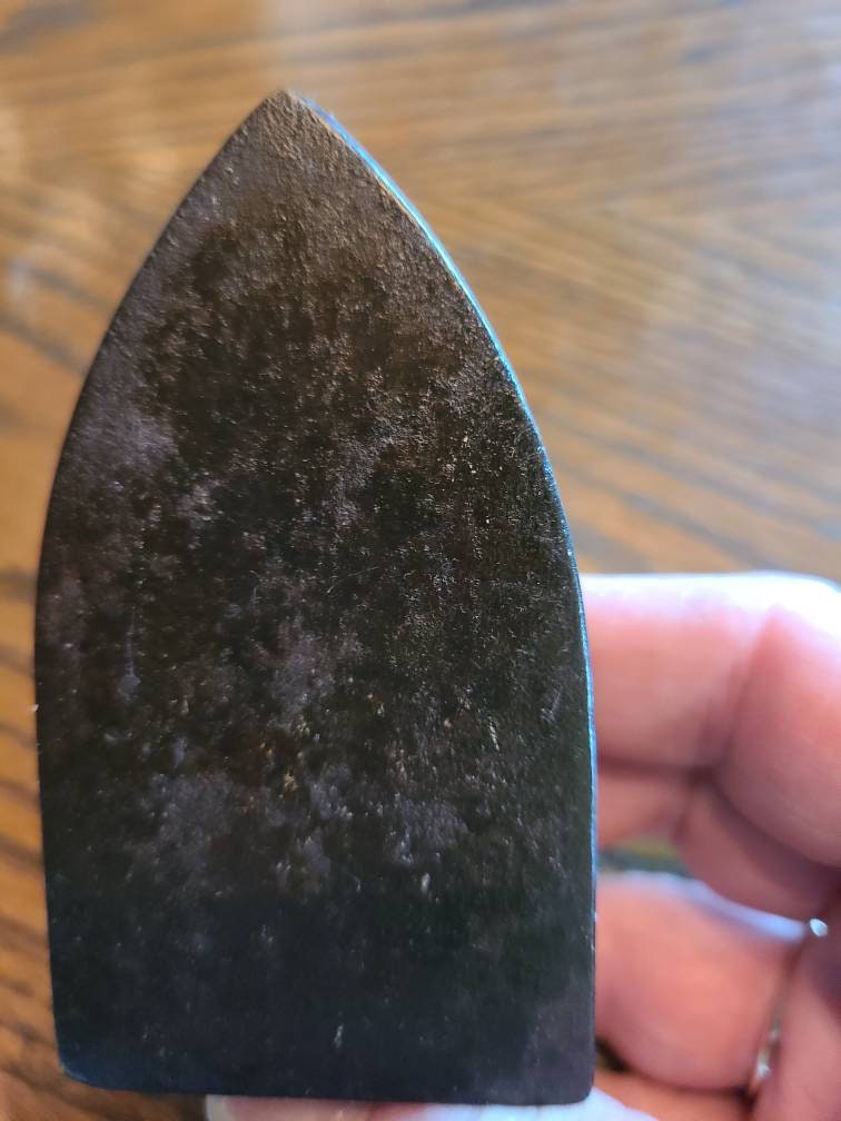Vintage Toy Sad Iron/flat Iron Cast Iron With Original Green Paint - Etsy