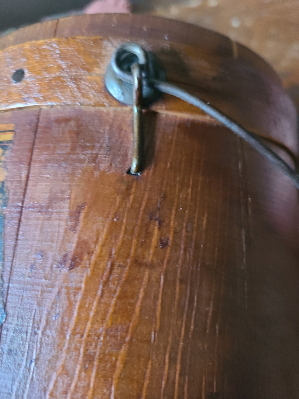 Early Vintage Firken Sugar Bucket With 1800's Russell Morgan Fruit Co ...