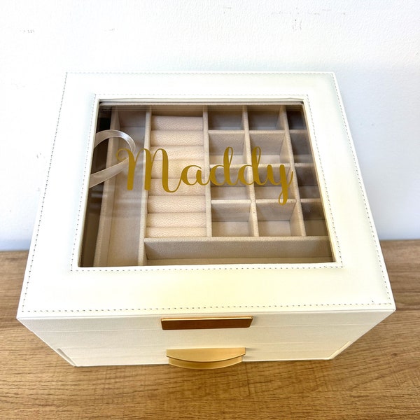 White Jewelry Box - Etsy