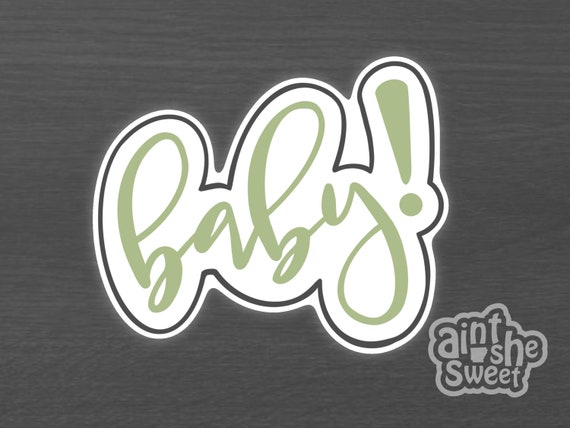 Baby Script Word Cookie Cutter Gender Reveal or Baby Shower - Etsy