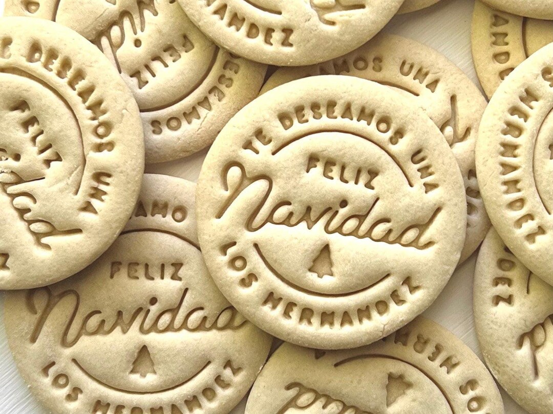 Personalized Feliz Navidad Cookie Cutter for Christmas, Stamp With ...