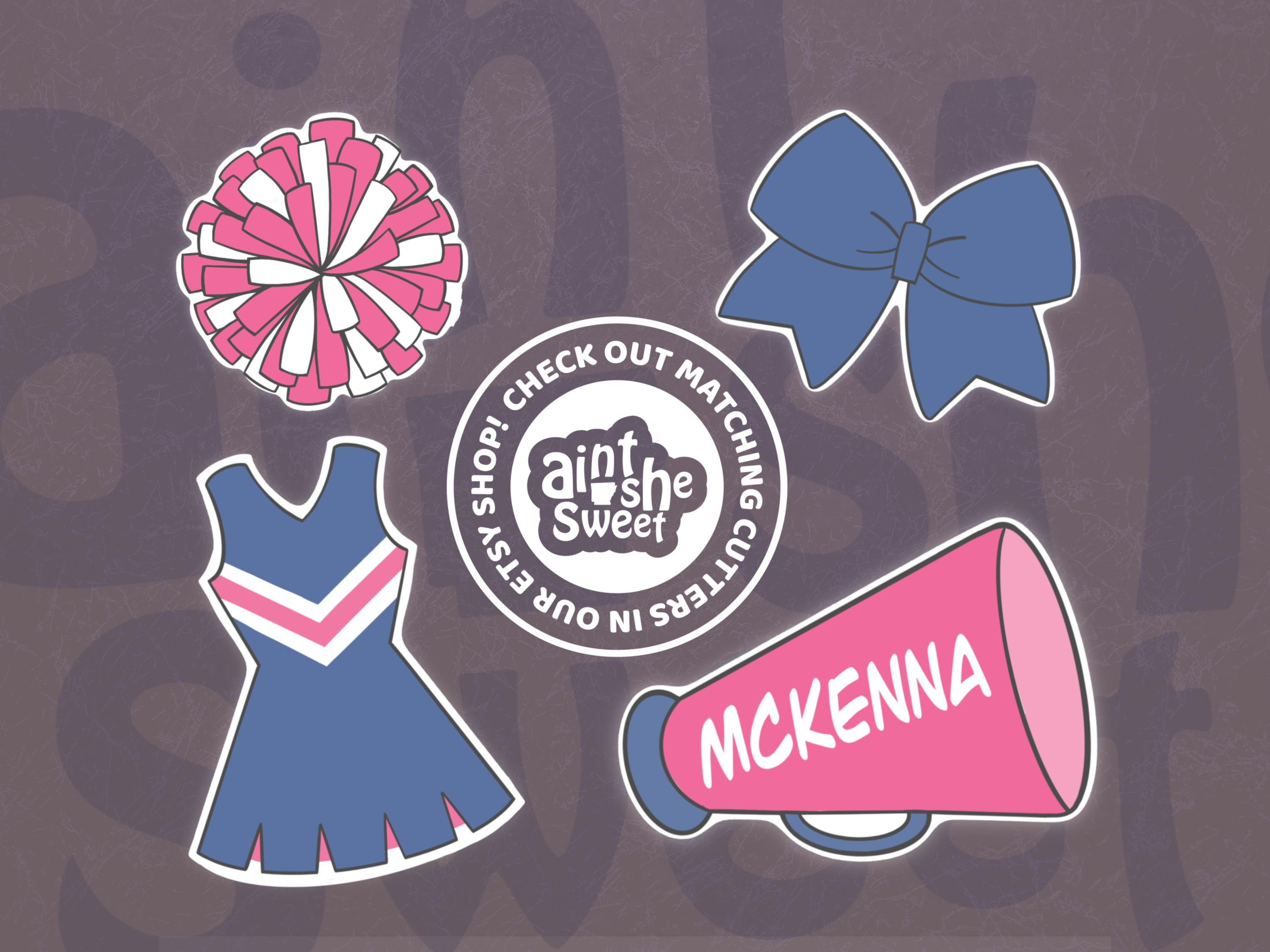 Megaphone With Pom Pom, Personalized Cookie, Cheerleader Speaker, Cheer ...