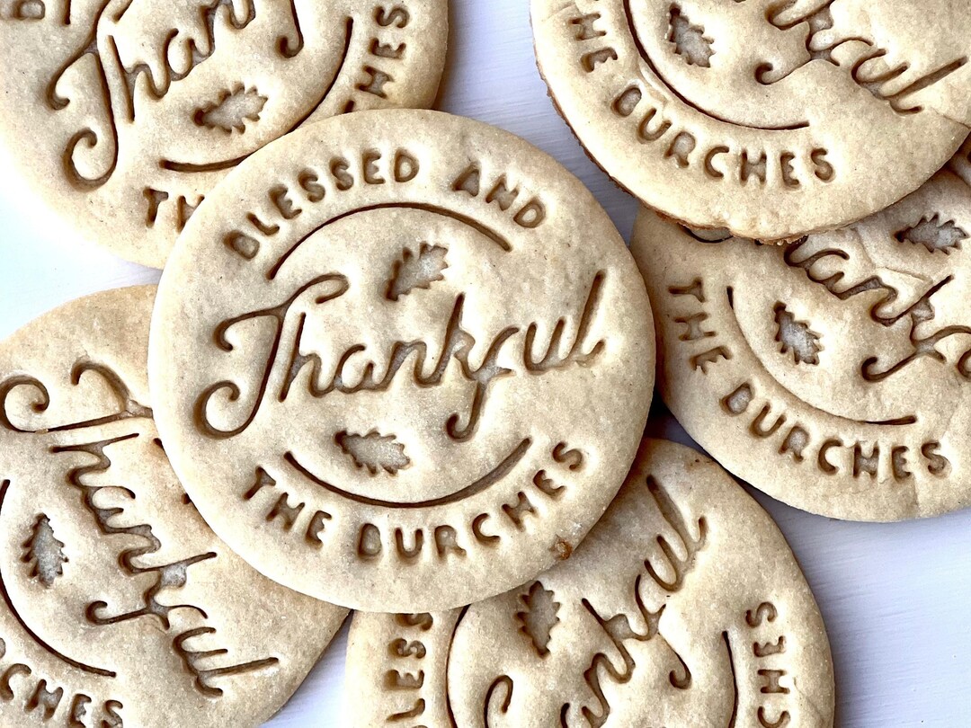 Personalized Cookie Cutter for THANKSGIVING, Blessed & Thankful, Fall ...