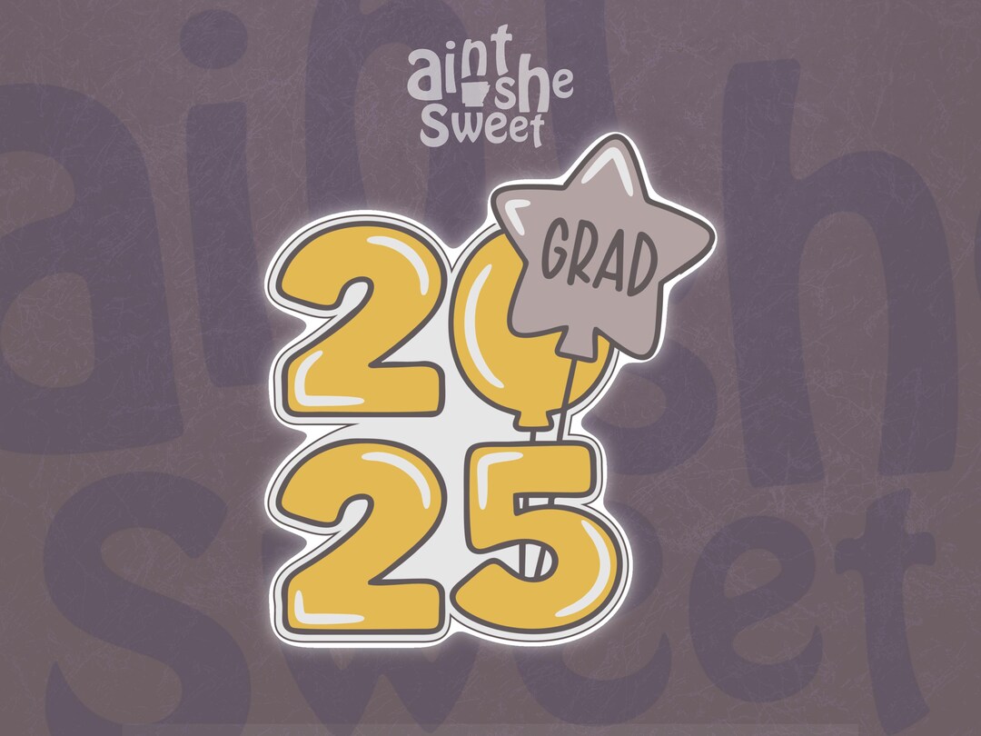2025 Graduation Cookie Cutter | Grad Year Cookie, Class of 2025 | Clay ...