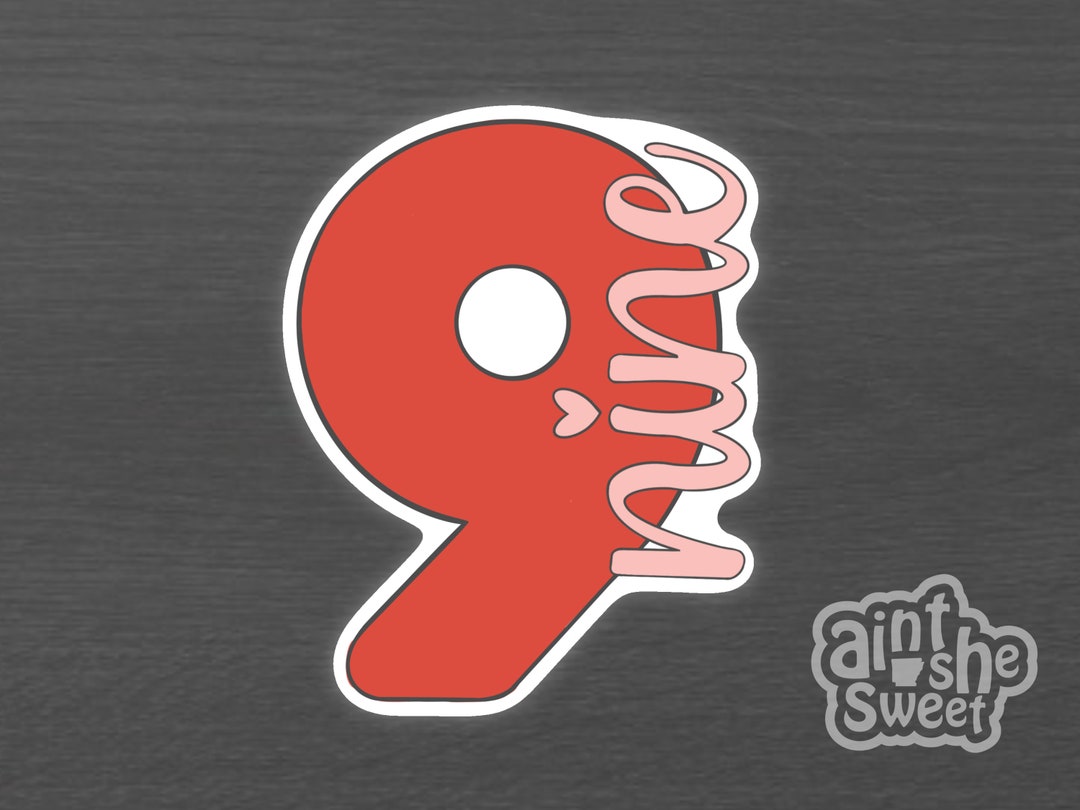 Number Nine Cookie Cutters With Handwritten Script Lettering for Ninth ...