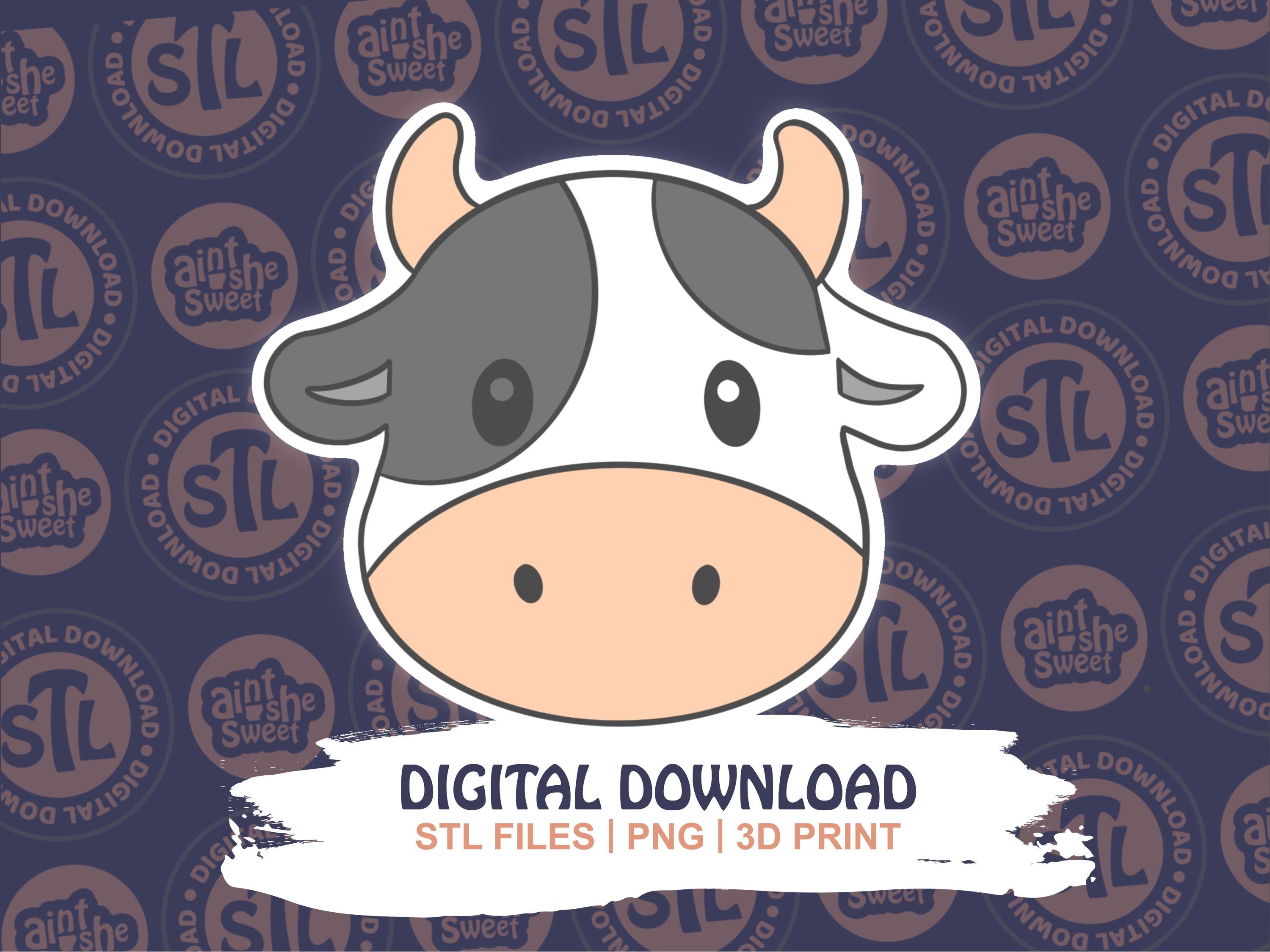 Cow Cookie Cutter STL, Barnyard Theme, Farm Animal - 3D Print Cookie ...