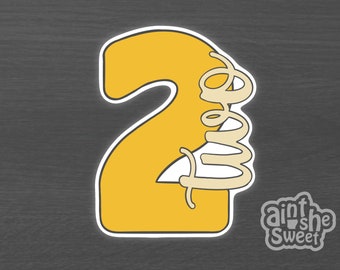 Number Five Cookie Cutters With Handwritten Script Lettering - Etsy