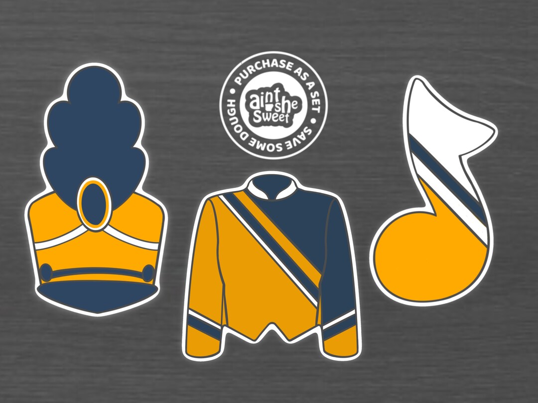 Marching Band Cookie Cutter Set, Shako Hat, Marching Band Uniform, and ...