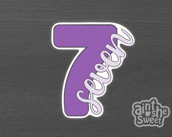 Number Five Cookie Cutters With Handwritten Script Lettering - Etsy