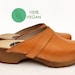 Vegan Swedish Clogs BONDA Handmade Clogs, Vegan Leather, Honey Vegan ...