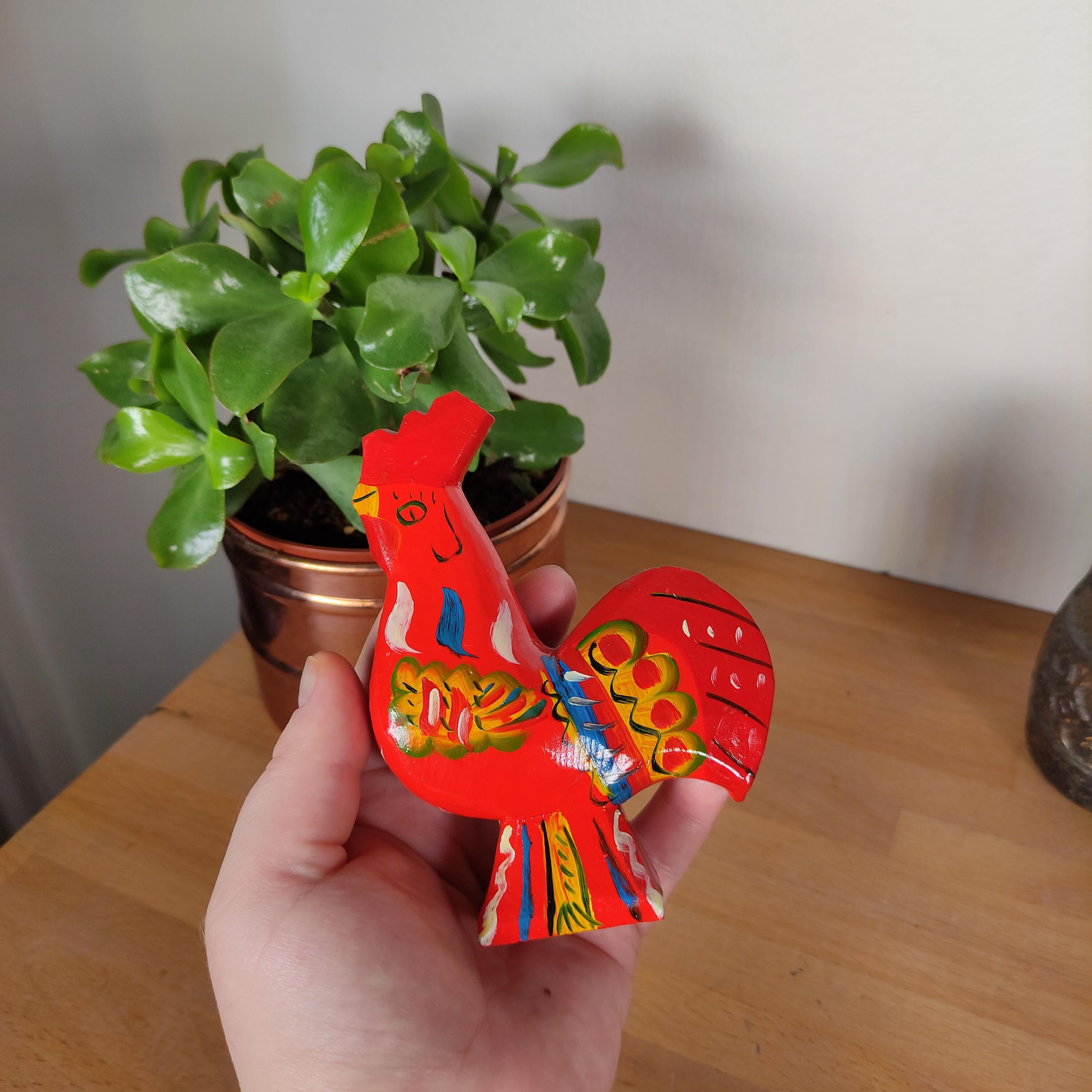 Unique Vintage RARE Black Dala ROOSTER Dalarna Antique - Etsy