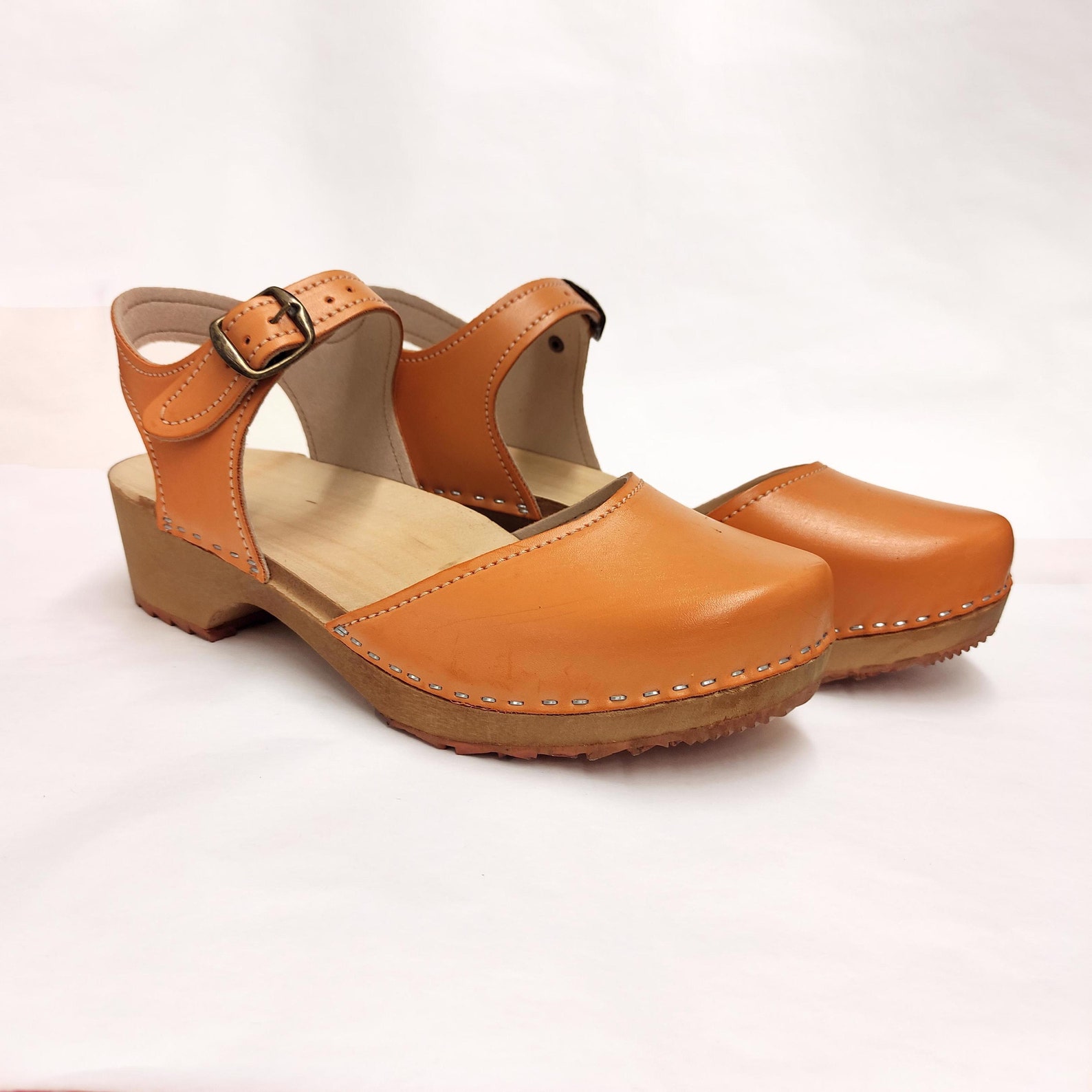 Vegan Swedish Clogs MARITA Handmade Clogs Vegan Leather - Etsy