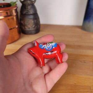 SUPER RARE Vintage Black Dala PIG - Dalarna - Antique Swedish Design ...