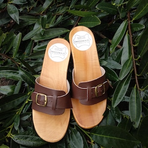 PURPLE Swedish Clogs - MIA - Sandals WEDDING Wooden Women Clogs Silver ...