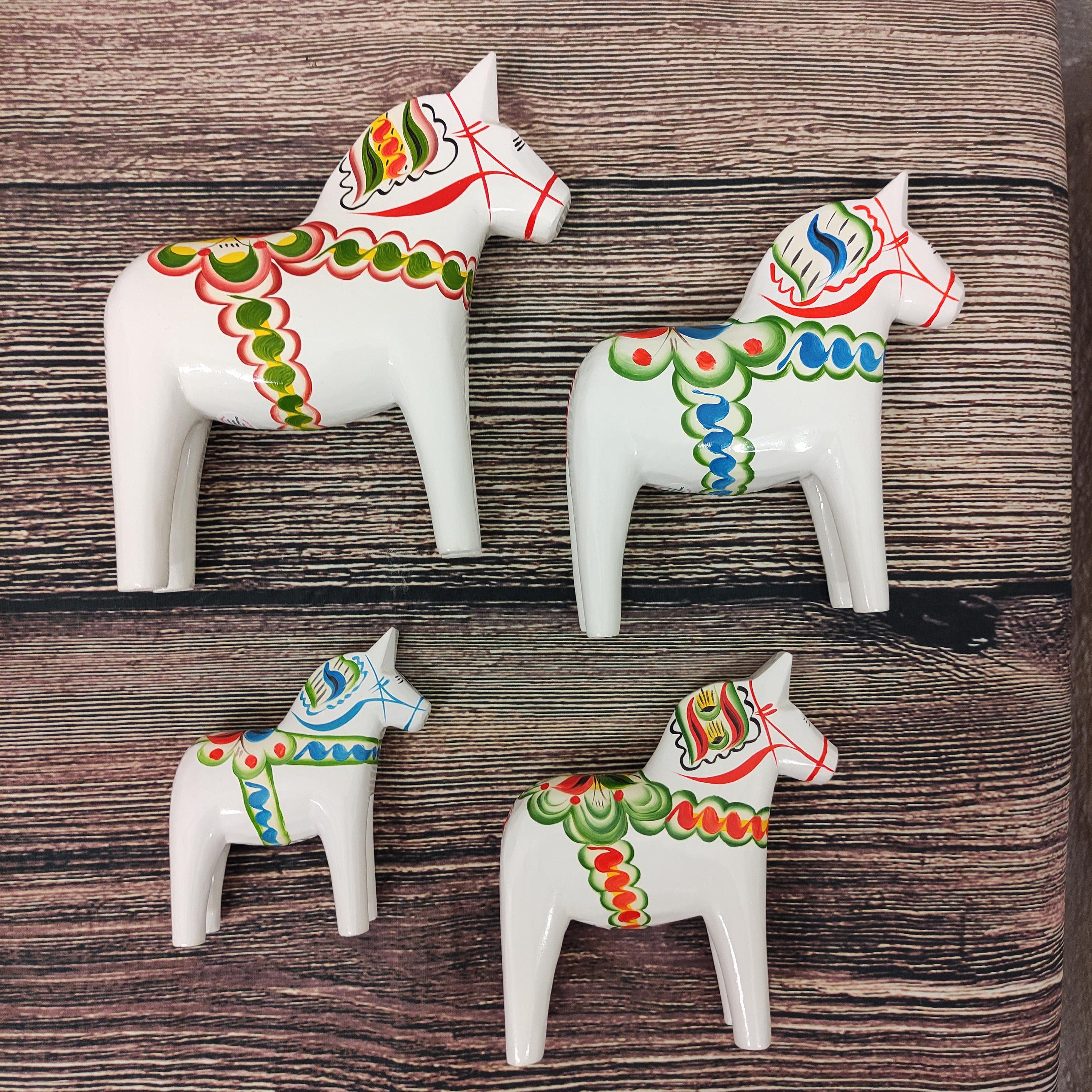 RARE BIG white Dala Horse Dalarna Swedish Design 7.5 | Etsy