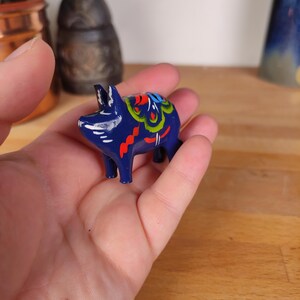 SUPER RARE Vintage Black Dala PIG - Dalarna - Antique Swedish Design ...