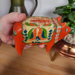 SUPER RARE Vintage Black Dala PIG - Dalarna - Antique Swedish Design ...