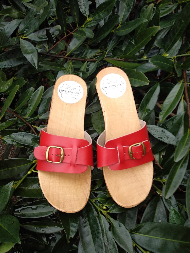 FLORAL Swedish Clogs - MIA - Sandals WEDDING Wooden Women Clogs Silver ...