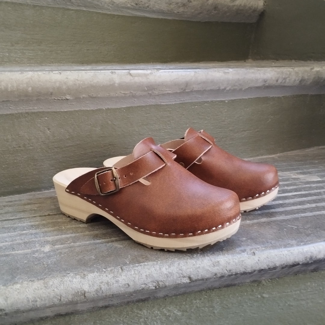 Swedish Wooden Clogs for Women and Men Sizes. 36-46 in Black and Brown ...