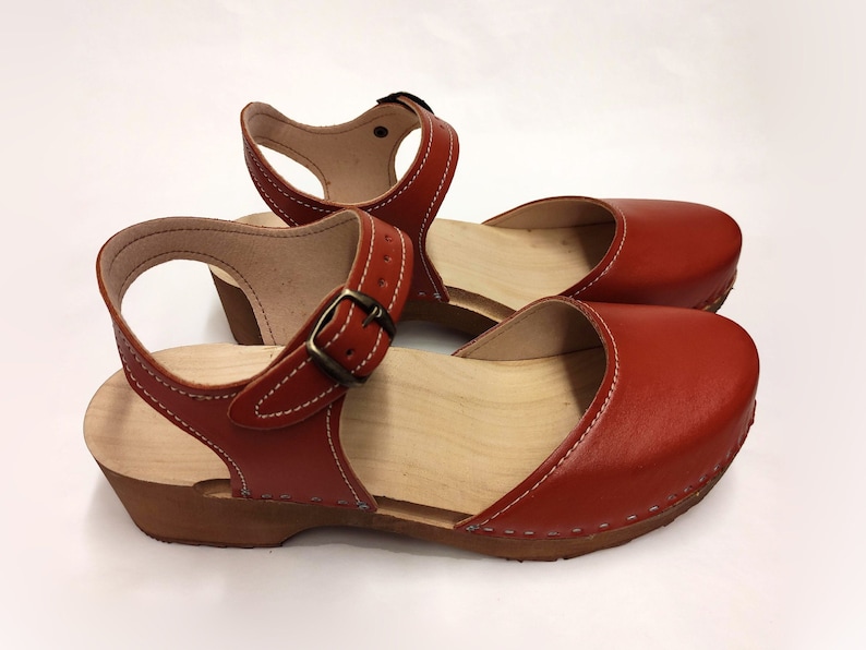 Vegan Swedish Clogs MARITA Handmade Clogs, Vegan Leather, Honey Vegan ...