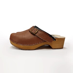 Swedish Clogs - BONDA Red - Sandals Moccasins Wooden Women Clogs ...