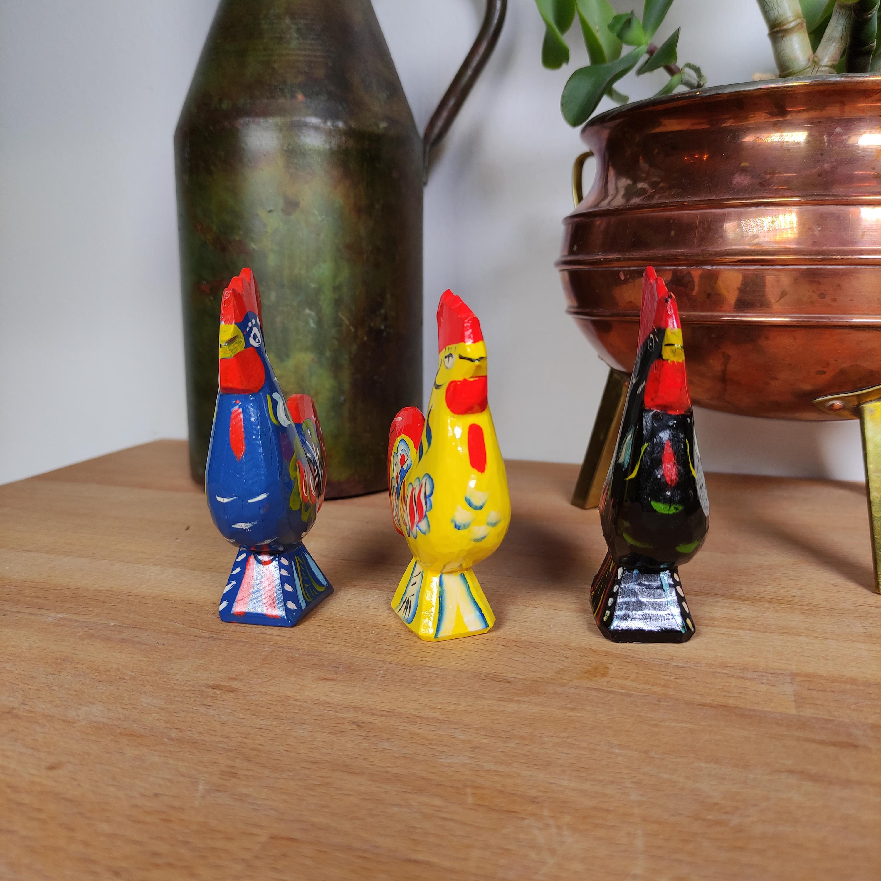 Vintage RARE Yellow Dala ROOSTER Dalarna Antique Swedish | Etsy