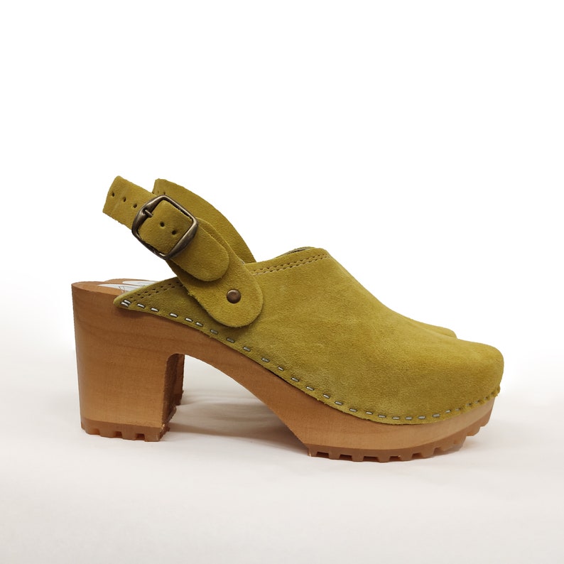 Swedish Clogs - LOTTA Red - Sandals Moccasins Wooden Women Clogs ...