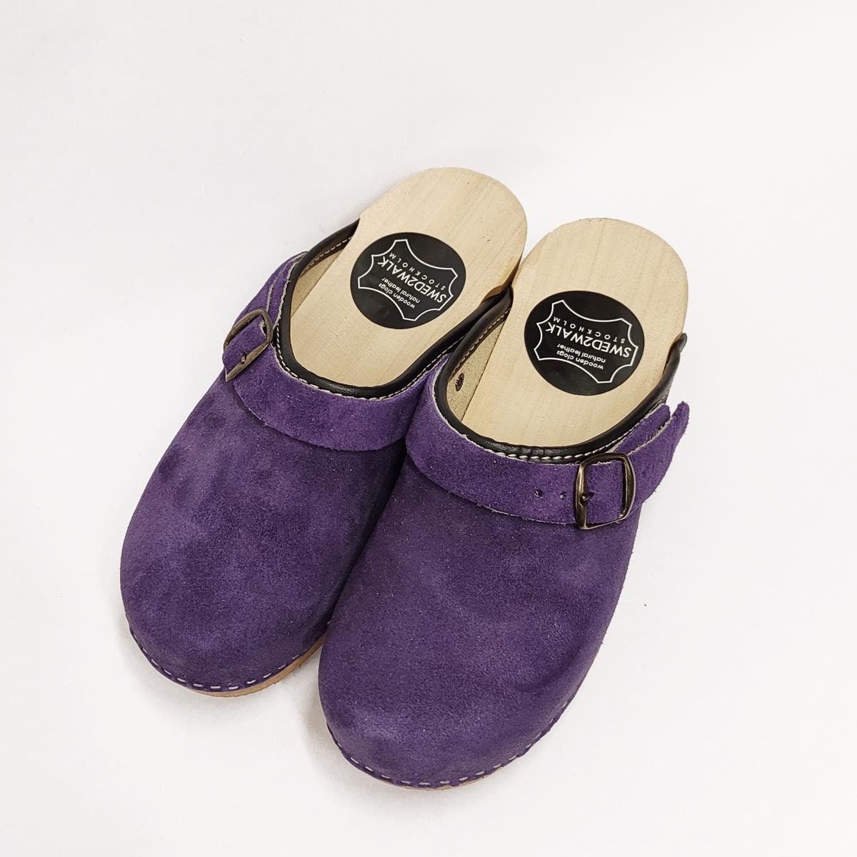Swedish Clogs - BONDA Suede - Sandals Moccasins Wooden Women Clogs ...