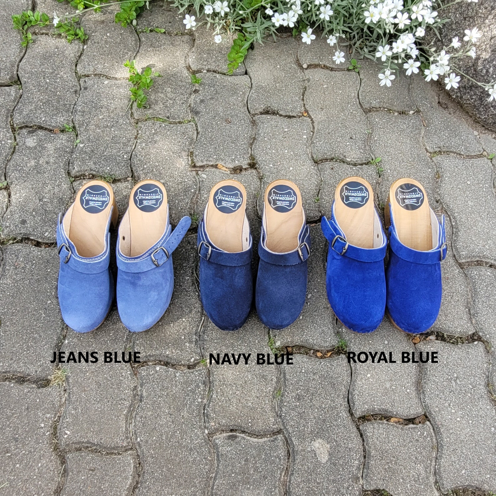 Swedish Clogs - LOTTA Red - Sandals Moccasins Wooden Women Clogs ...