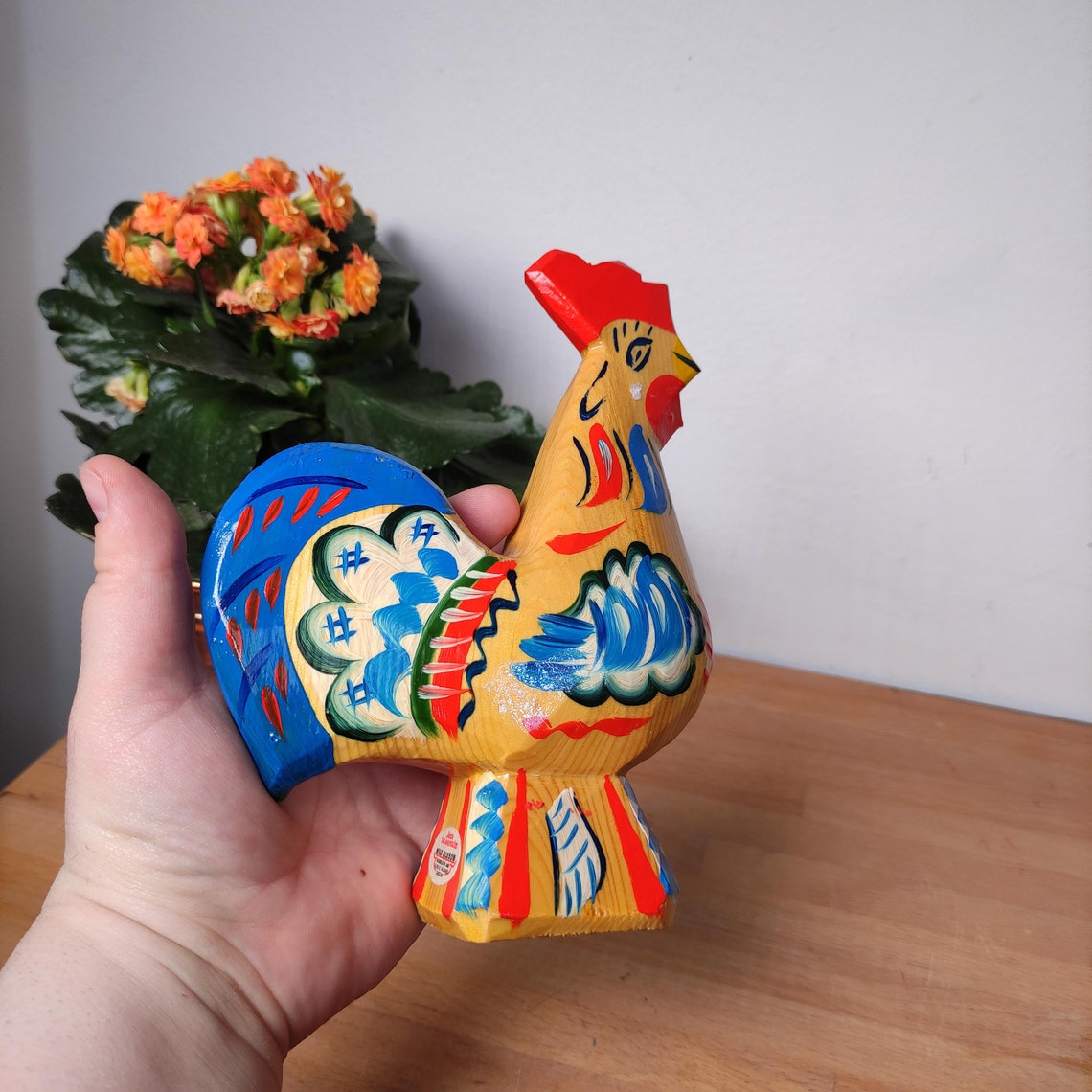 Vintage RARE Dala ROOSTER - Dalarna - Antique Swedish Design - Extra ...