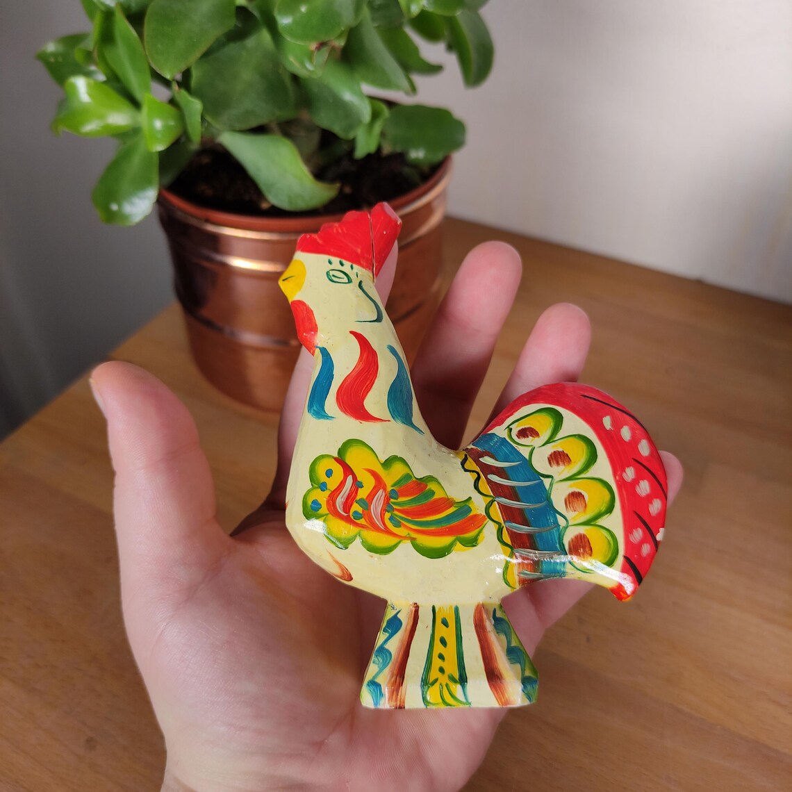 Unique Vintage RARE Black Dala ROOSTER Dalarna Antique | Etsy